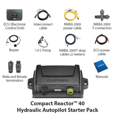 Garmin Compact Reactor 40 Hydraulic Autopilot Starter Pack 010-00705-06 ...