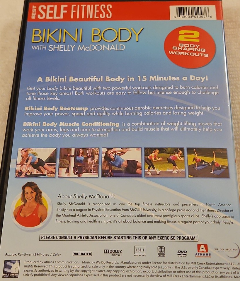 Best Self Fitness Bikini Body with Shelly McDonald DVD WORKOUT ...