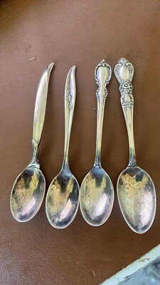 VTG 4 different patterns 1847 Rogers Bros IS Baby Spoons | eBay