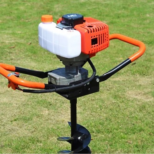 2 Stroke 52CC Gas Powered Post Hole Digger Earth Auger Engine Digging ...