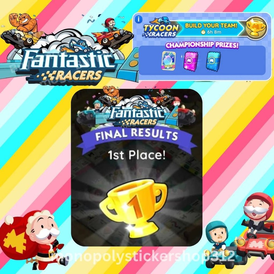 ⭐Cinderella Racers Monopoly GO Try Our Best 1ST PLACE Tycoon Racer | eBay