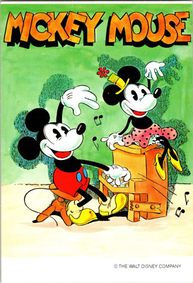 Vtg Postcard Mickey Mouse, Pianist Mickey, The Walt Disney Company | eBay