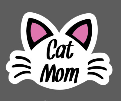 Cat Mom Sticker Cat Mom Decal Cat Mom Water Bottle Laptop Sticker | eBay