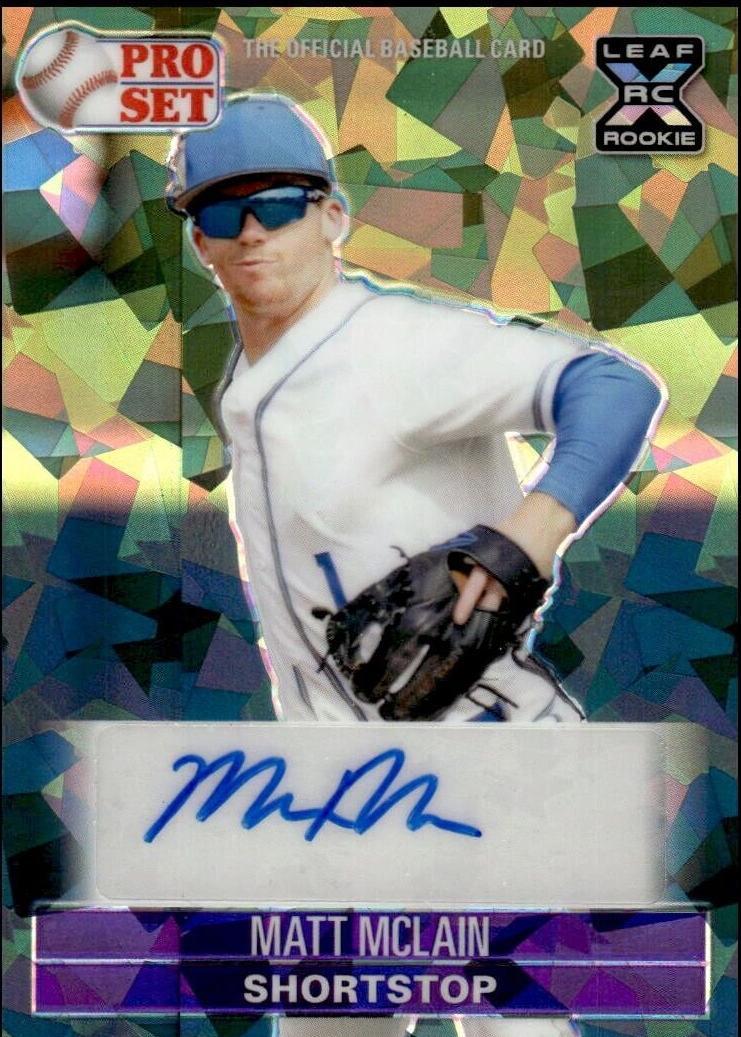 2021 Leaf Pro Set Metal - 1989 Pro Set Autographs Matt McLain #PA-MM2 ...