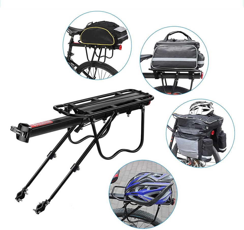 Bike Rear Carrier Rack Mountain Road Bicycle Alloy Pannier Luggage ...