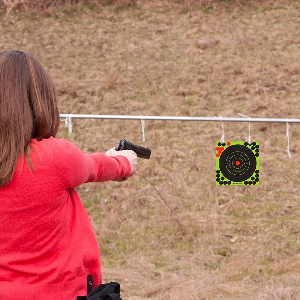 60 Pack 8" Shooting Targets Splatter Gun Rifle Paper Target Practice ...