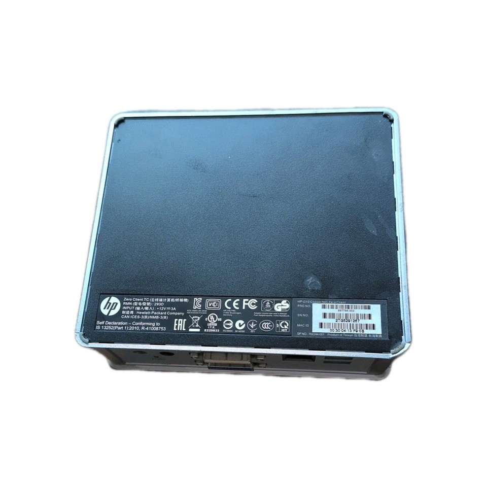 HP T310 Zero Client (697786-001) – PCoIP – Copper NIC – No PSU – Tested ...