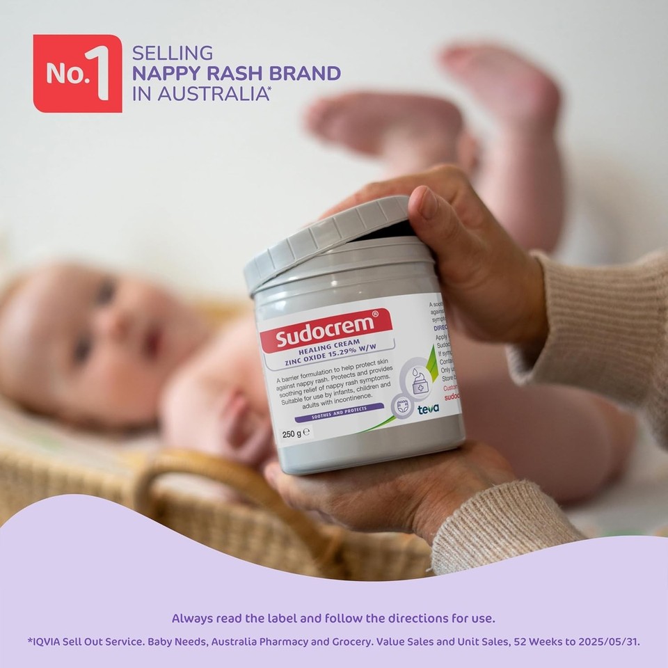 Nappy Rash SUDOCREM Healing Cream Soothes Protects against Nappy Rash ...