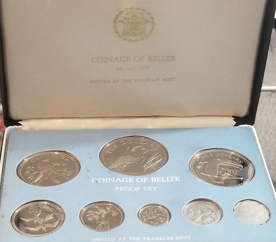 Belize 1983 Rare 1983 Proof Set, Copper-Nickel w/Case/Box, 308 Set, Few Released | eBay