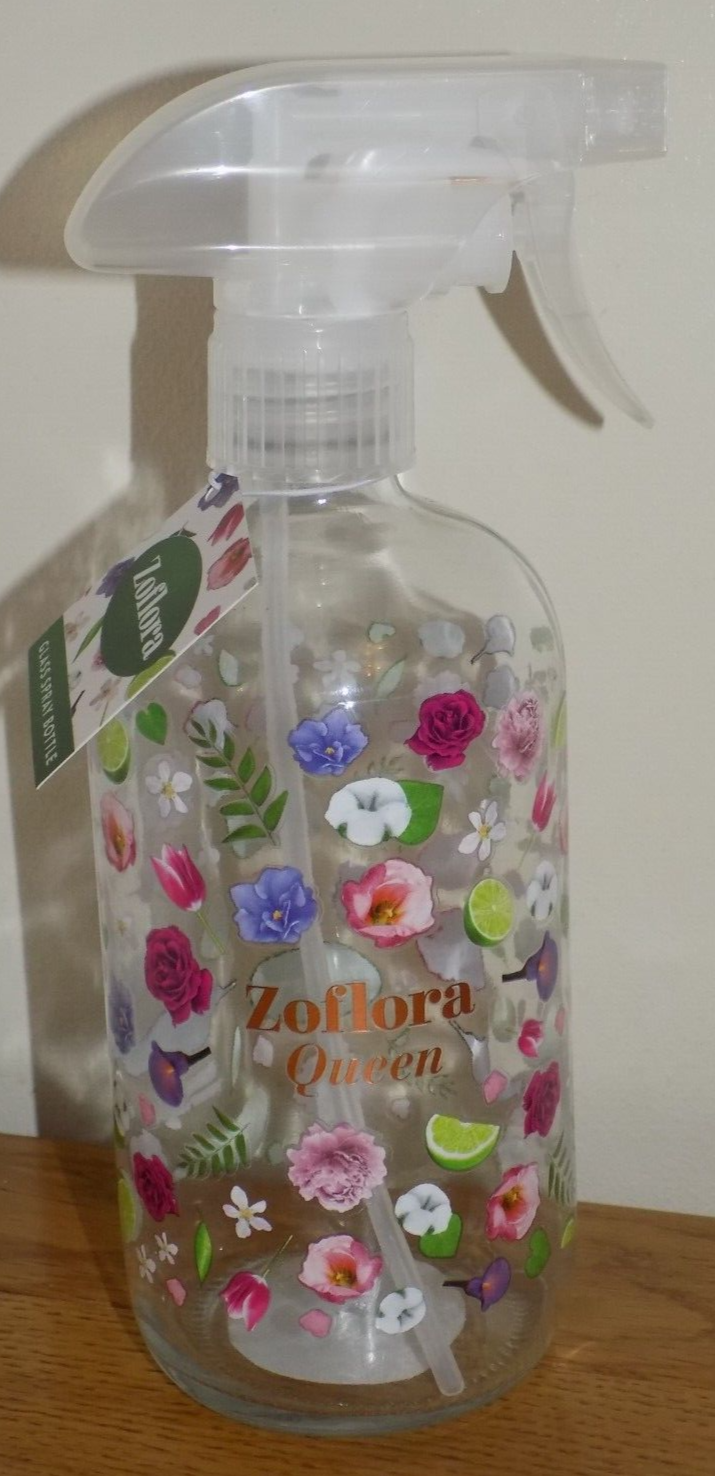 Limited Edition Floral Zoflora Queen Refillable Glass Spray Bottle ...