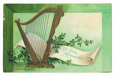 Let Erin Remember,St Patricks Day A/S Ellen H Clapsaddle DB Back Postcard 1908 | eBay