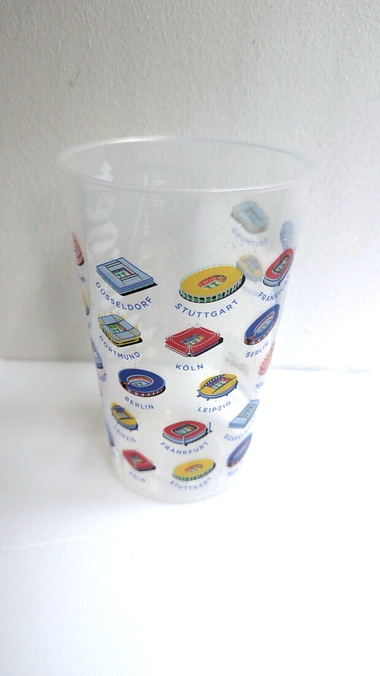 Euro 2024 Germany Souvenir Plastic Pint Bitburger Beer Glass Cup UEFA ...