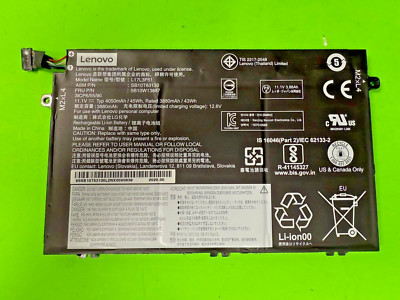 L17L3P51 L17C3P51 Battery For Lenovo ThinkPad E480 E490 E590 E580 E595 ...