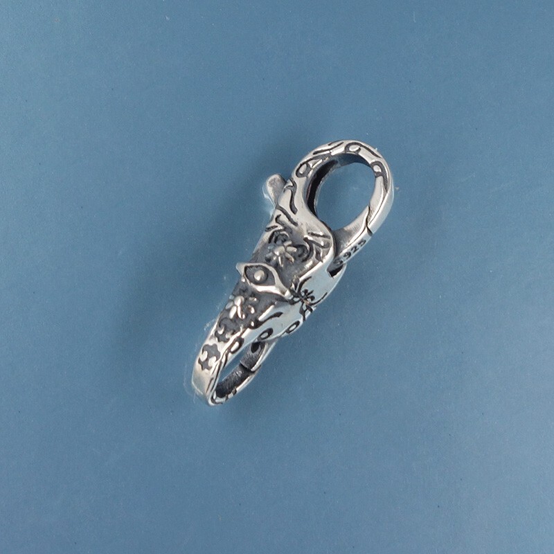 Sterling Silver Double Openings Daisy n Wind Lobster Claw Clasp ...