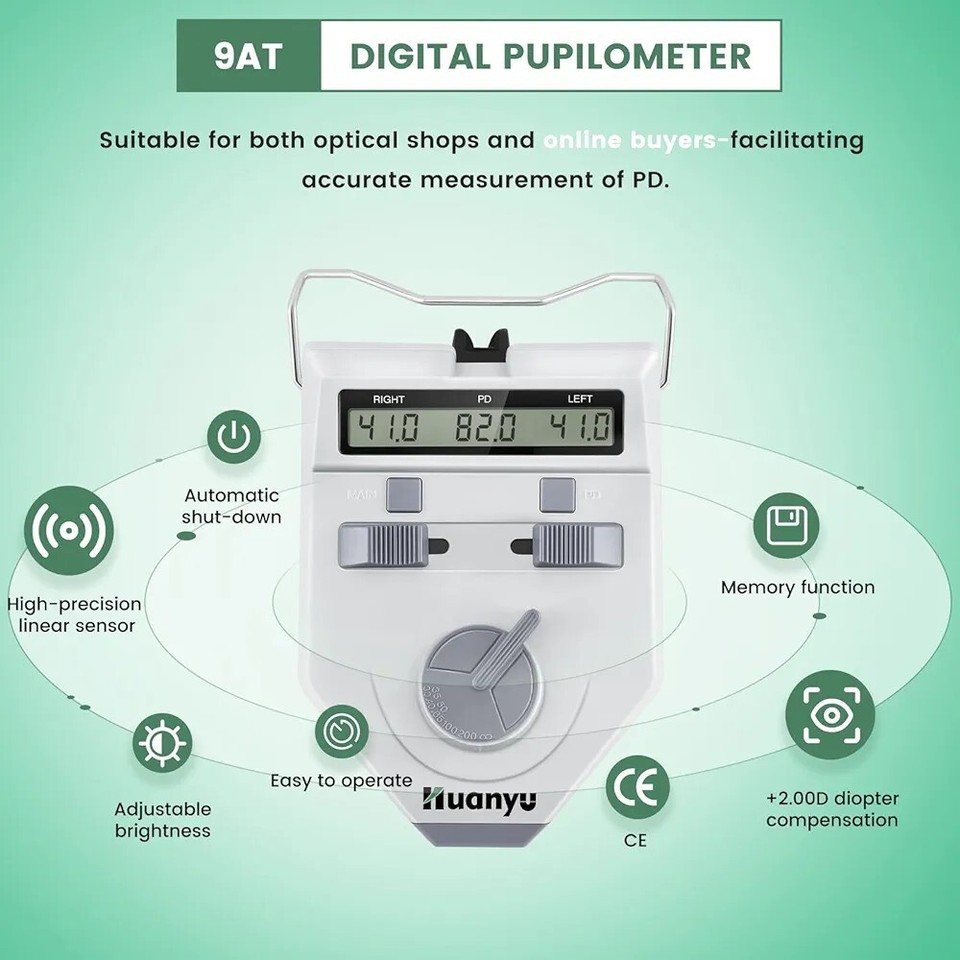 Pupillary Distance Measuring Tool Optical Digital Pupilometer, 45-82mm ...