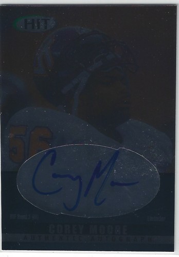 COREY MOORE VT VIRGINIA TECH HOKIES FOOTBALL SAGE CHROME AUTO AUTOGRAPH ...