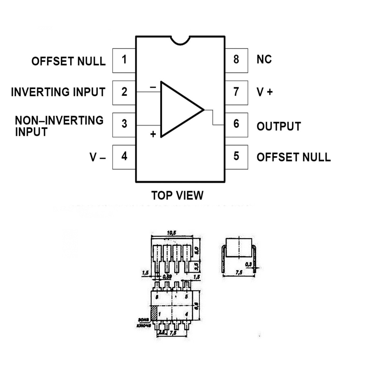 File:Generic 741 Pinout Wikipedia, 47% OFF