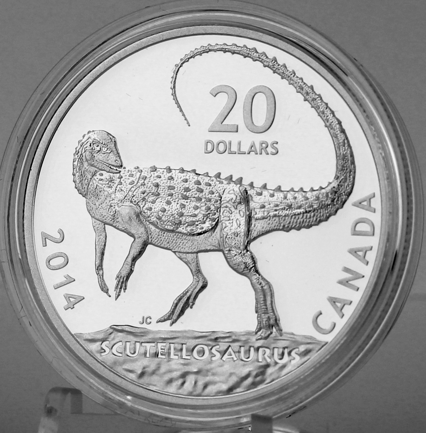 Canada 2014 $20 Canadian Dinosaurs: Scutellosaurus - 1 oz Pure Silver ...
