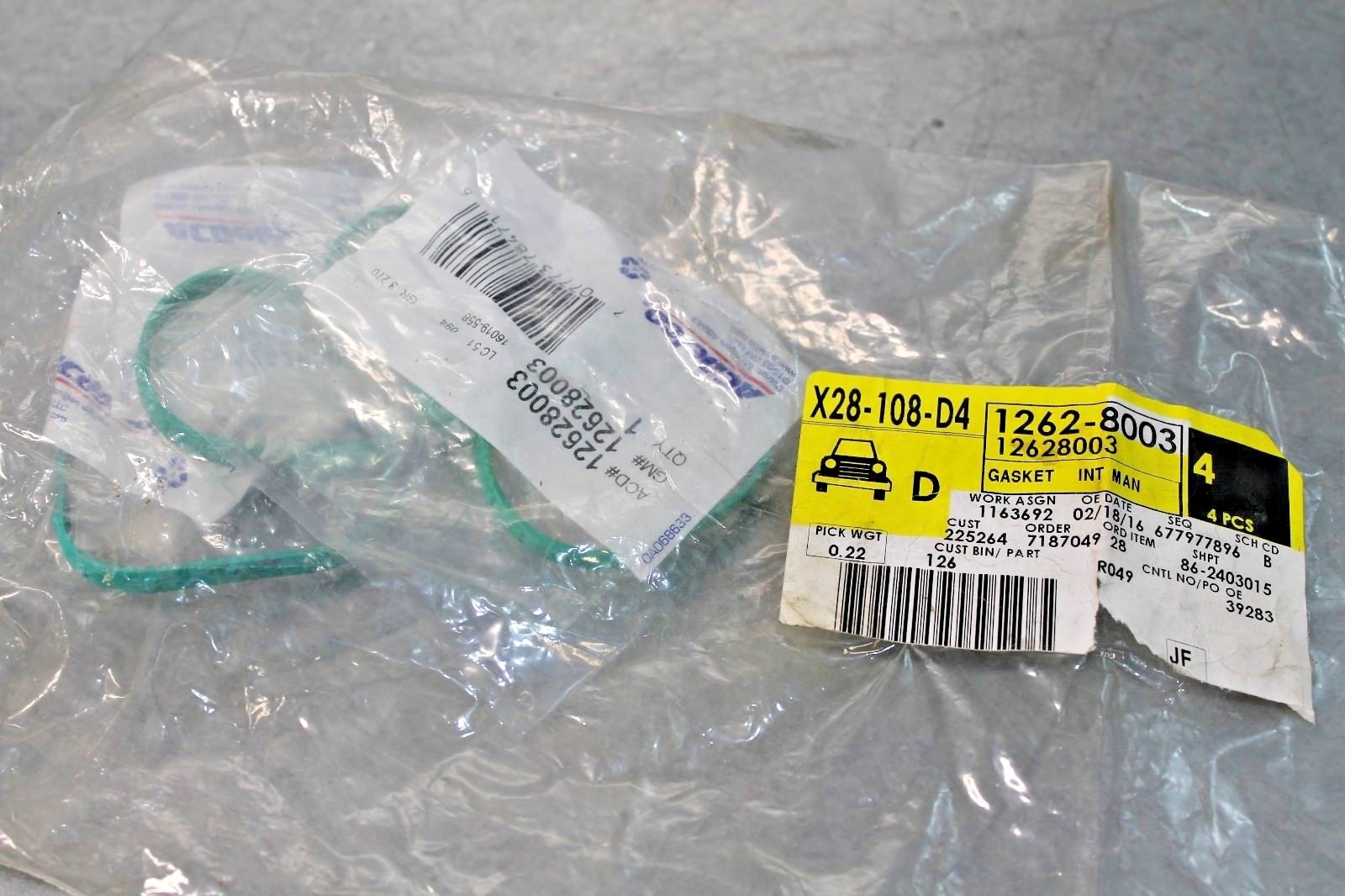 NEW OEM Genuine GM 5PC/PK Engine Intake Manifold Gasket 12628003 5 PCS ...