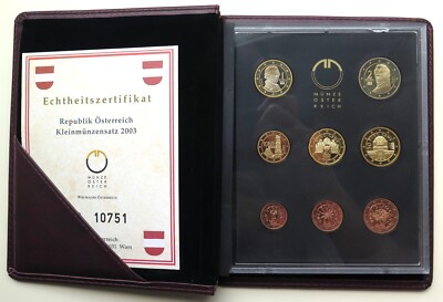 [R2947] Currency Coin Set KMS 2003, Austria, Proof | eBay