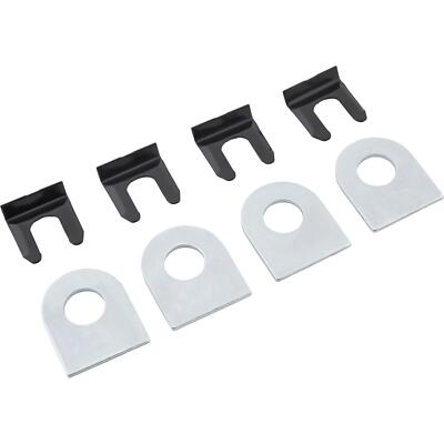 Speedway Motors Weld-On Frame Brake Line Mount Tabs with Clips - Pack ...