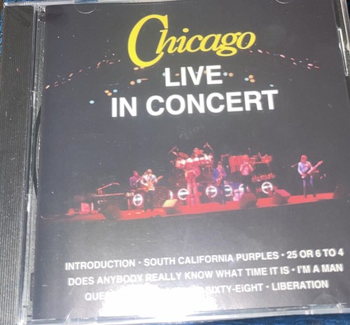 Chicago "Live In Concert" BRAND NEW CD! STILL SEALED! PLEASE SEE PHOTOS ...