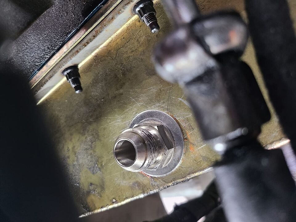 10AN Turbo Oil Pan/Oil sump Return Drain Plug Adapter Bung Fitting no ...