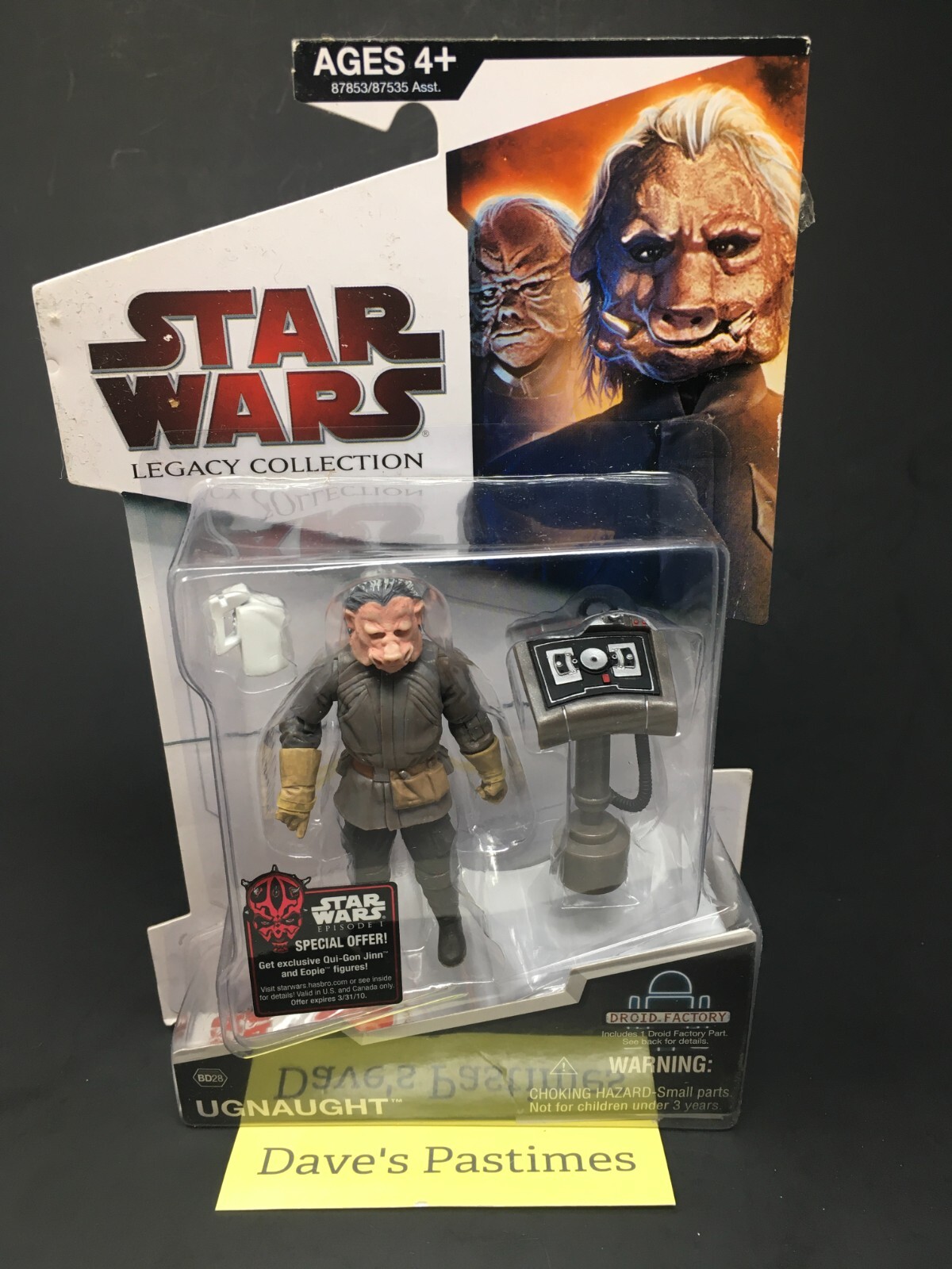 STAR WARS UGNAUGHT BD28 LEGACY COLLECTION R3-M3 BUILD A DROID BAD 2009 ...