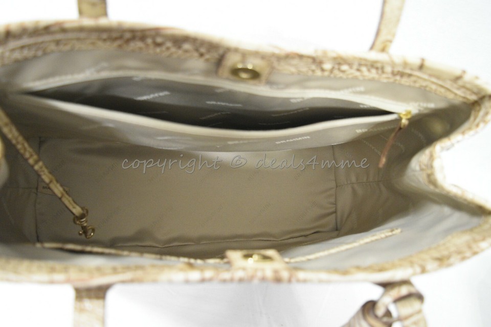 NWT Brahmin Medium Julian Embossed Leather Tote/Shoulder Bag in Oasis ...