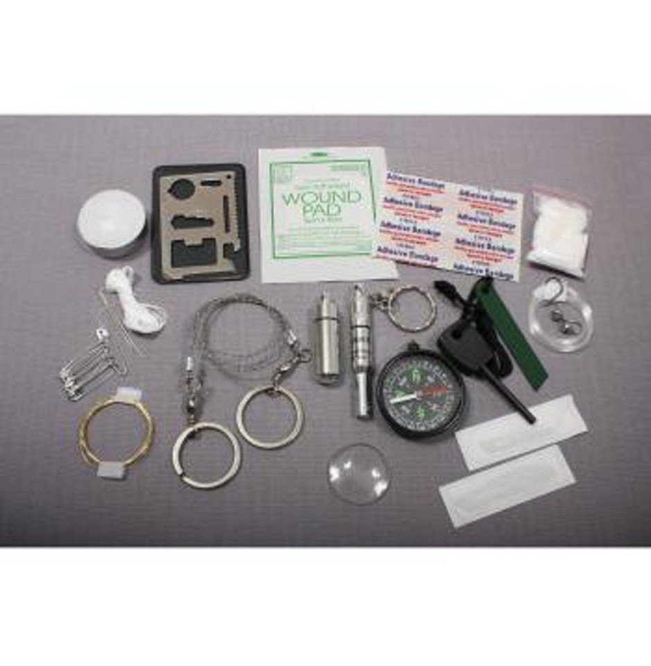 SURVIVAL KIT Emergency Prep Hurricane Tornado Hiking Camping FIshing ...