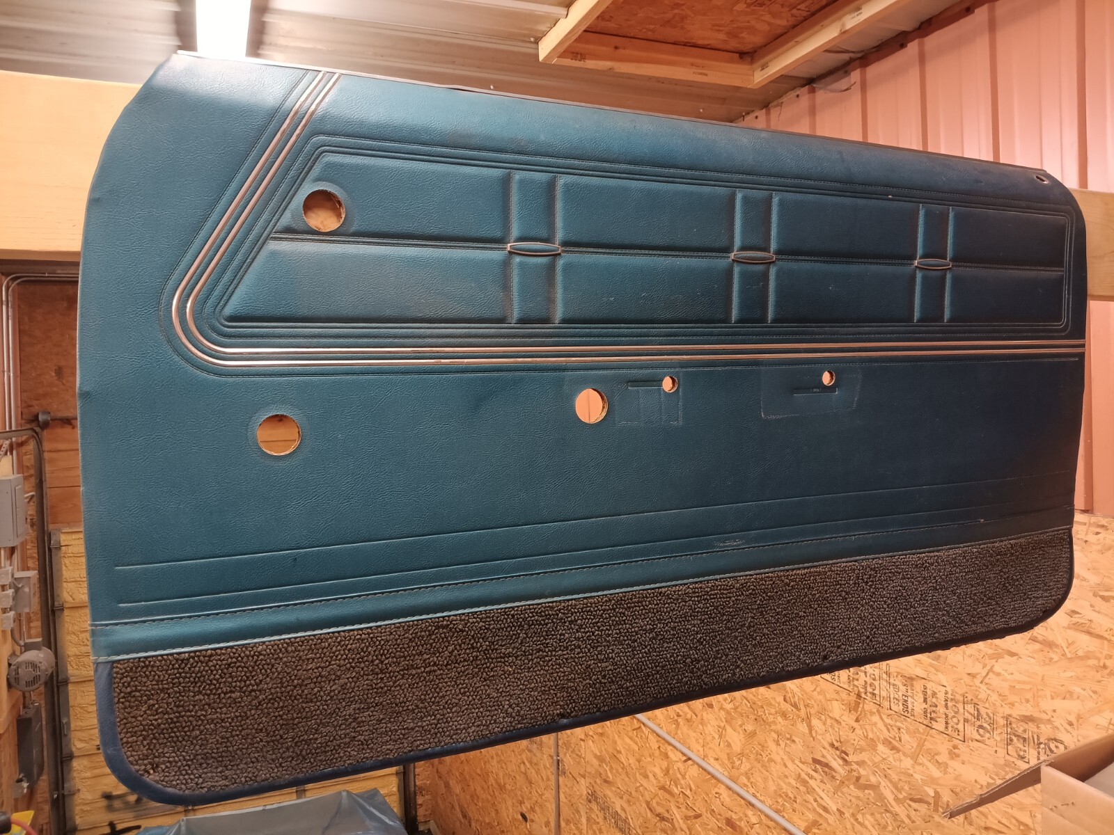 1967 chevrolet impala door panel pasenger side blue 67 impala | eBay