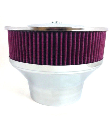 9" Velocity Stack Air Cleaner Washable Element Carb 5 1/8" Neck & 4 1/4 ...