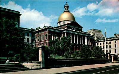 Massachusetts State Capitol Building postcard with Sacred Cod | eBay