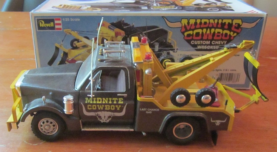 Revell H-1383 Midnite Cowboy Custom Chevy Wrecker Truck Built 70s in ...