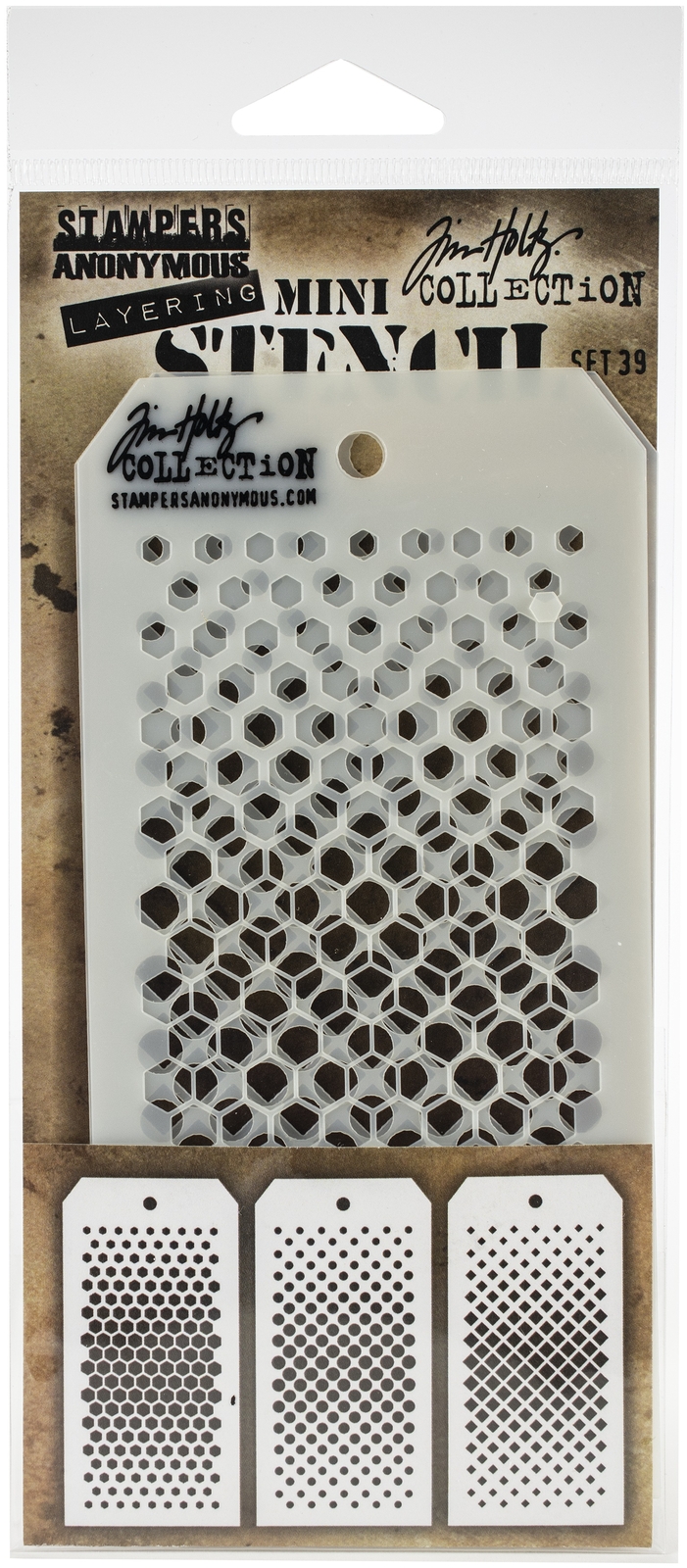Mini Art Stencils Tim Holtz Mini Layering Stencils Set #7 - 3-Pack ...
