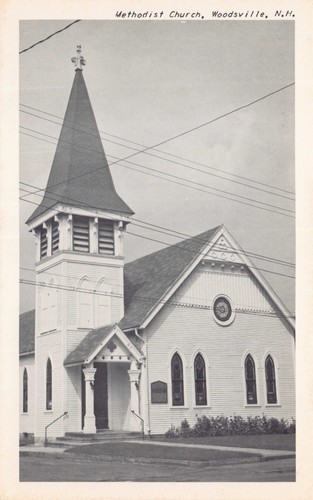 Woodsville Grafton County New Hampshire Methodist Church Vtg Postcard ...