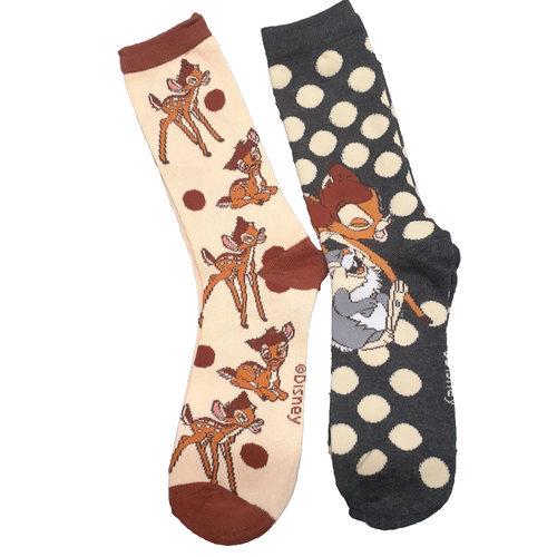 Disney Bambi Socks Cartoon 2 Pair Adult Men Crew Size 6-13 NWOT | eBay