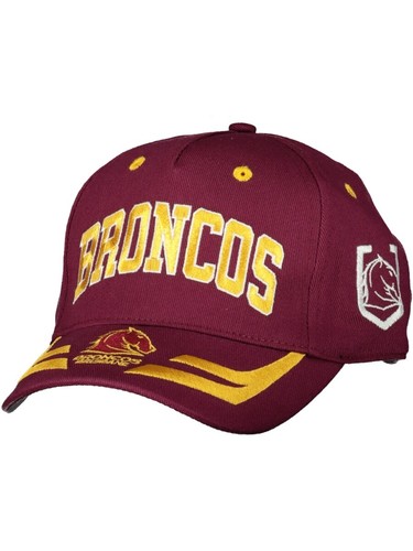 LICENSED NRL CAP BRONCOS FOOTBALL RUGBY JERSEY SCRUM SPORT BALL TEAM ...