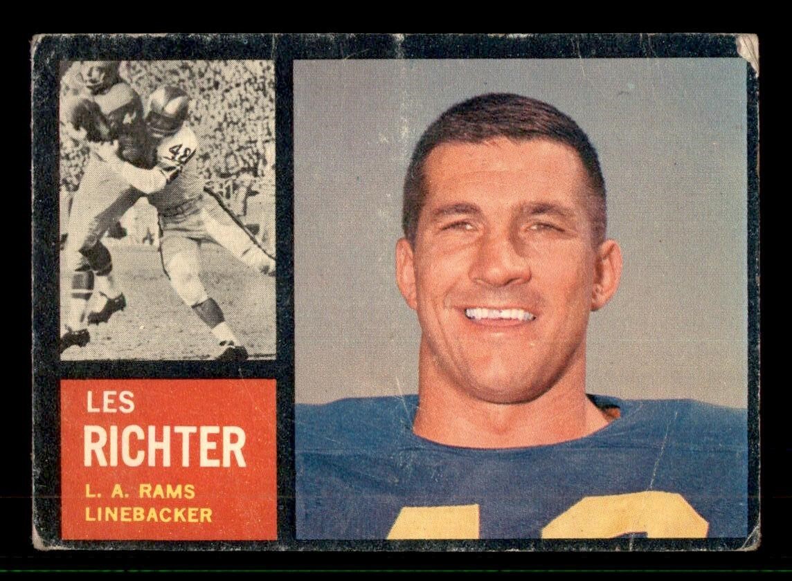 1962 Topps Football #86 Les Richter PR *e1 | eBay