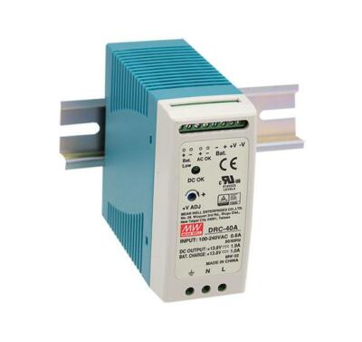 MEAN WELL DRC-40 Series UPS Din Rail Power Supply with Battery Back Up ...
