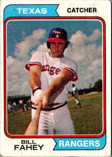 1974 Topps Bill Fahey #558 Texas Rangers Baseball Card | eBay