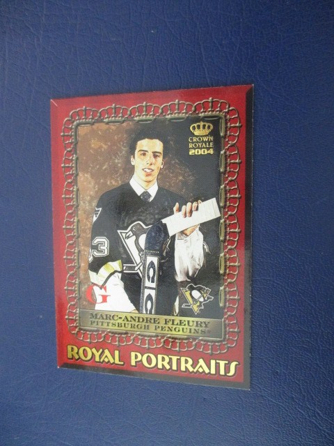 2003-04 Pacific Crown Royale Royal Portraits Marc-Andre Fleury #8 ...