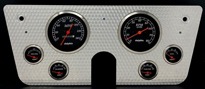 1967 1968 1969 1970 1971 1972 Chevy Truck 6 Gauge Dash Insert 5" Engine ...