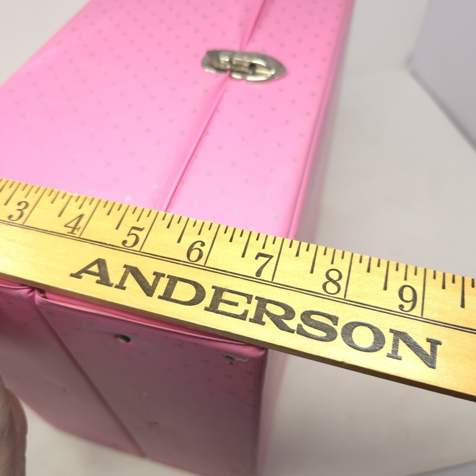 Vintage 1985 Mattel BARBIE Pink Double FASHION DOLL CASE Carrying Trunk ...