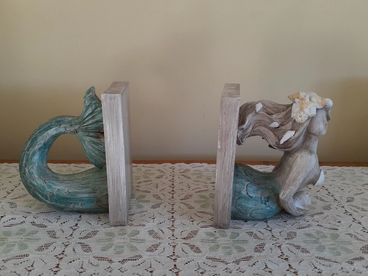 Ceramic Mermaid Bookends