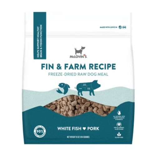 McLovin's Raw Fin and Farm Recipe Fish Flavor Freeze Dried Dry Dog Food ...