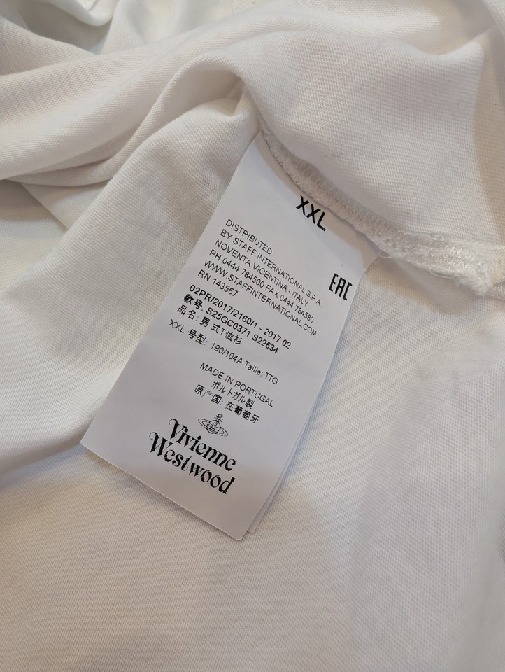 VIVIENNE WESTWOOD Long Sleeve T-Shirt Size XXL - CUSTOMISED by Paul ...