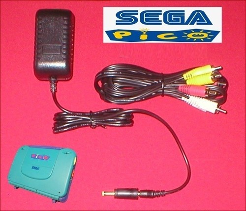 AC Adapter Power Supply & AV TV Cable for the Sega Pico System NEW | eBay