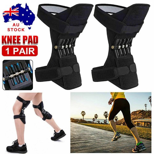 1 Pair Leg Power Knee Stabilizer Pads Patella Booster Spring Knee Brace ...