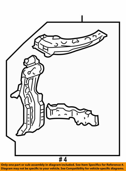 53203-48020 Toyota Support sub-assy, radiator, lh 5320348020, New ...